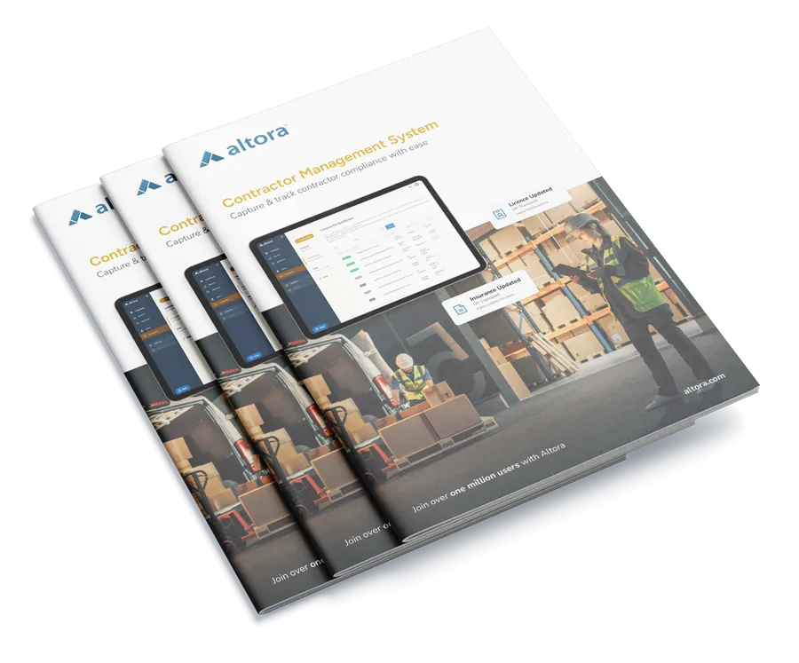 Contractor Management System info pack - Altora